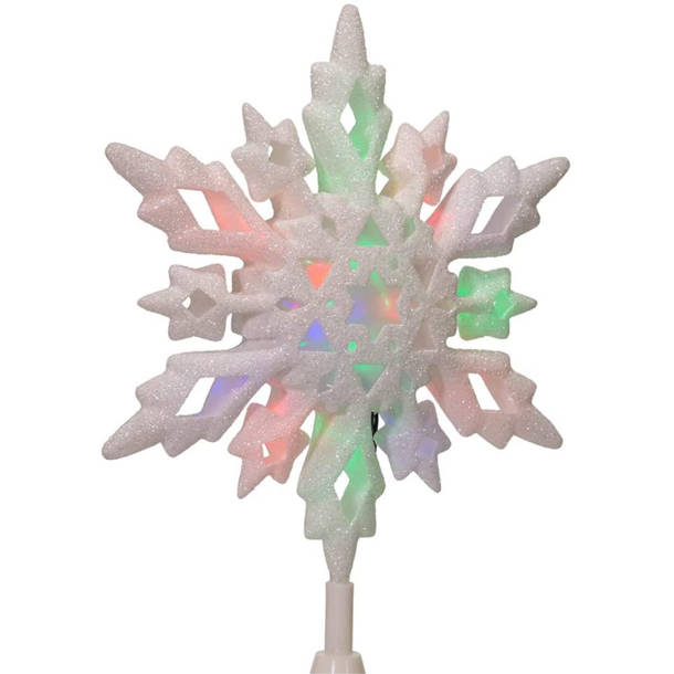 Kurt Adler LED Glitter Snowflake Tree Topper & Reviews | Wayfair